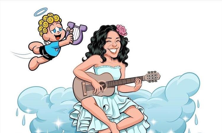 Maurício de Sousa faz homenagem a Gal Costa com cartoon da Turma da Mônica