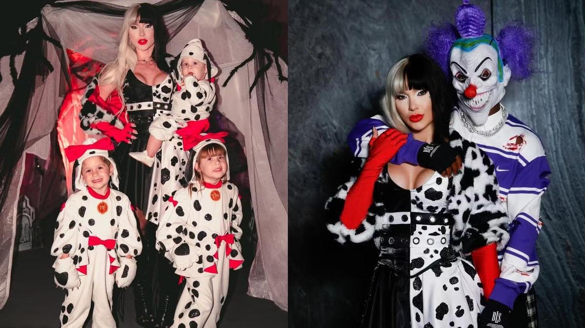 Virginia Fonseca e Vini Jr. brilham em festa de Halloween luxuosa em ...