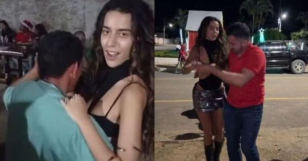 Marina Sena curte Natal em paredão de forró no interior de MG