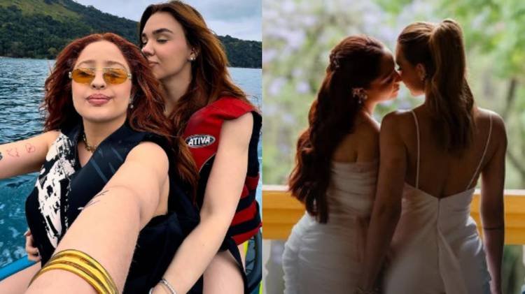 Vestido de noiva de Mari Fernandez impressiona com cauda de três metros - Famosos | Entretenimento