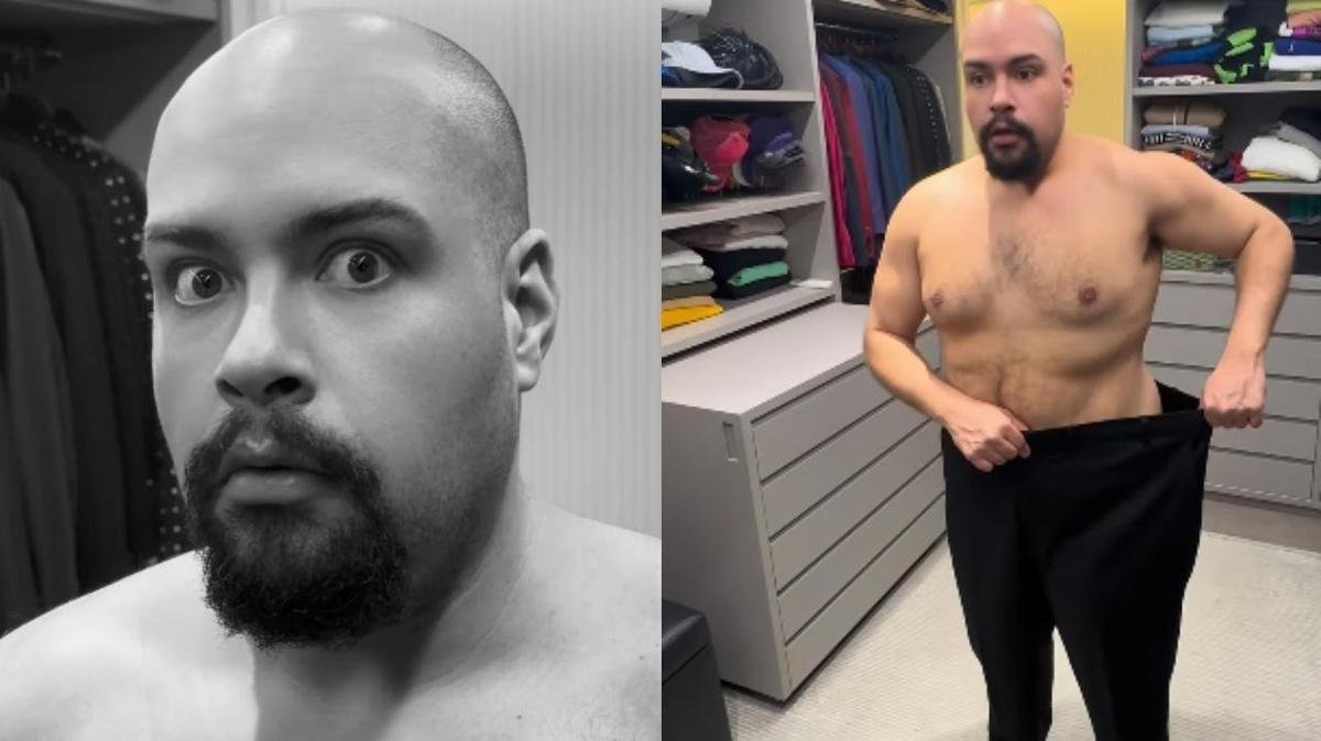 Tiago Abravanel impressiona ao exibir corpo mais magro em apenas 1 mês ...